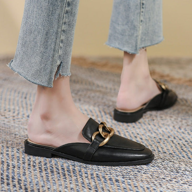 Rasteirinha Mule em Couro - Anna – Brunelle