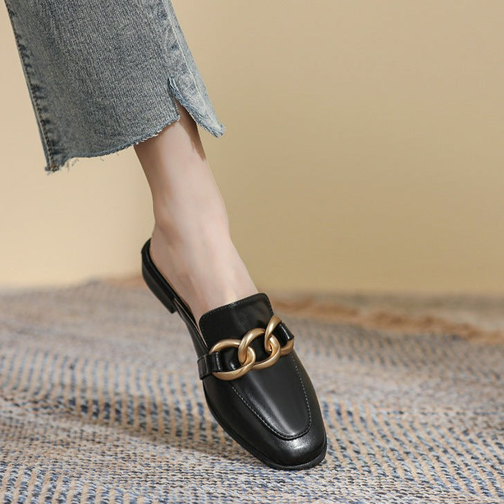 Rasteirinha Mule em Couro - Anna – Brunelle